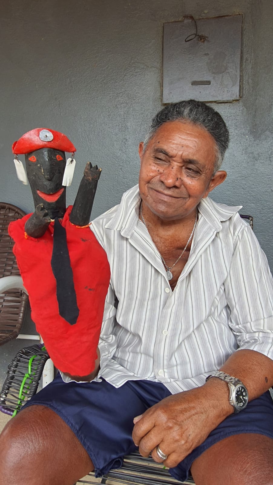 Seu Zai e o gosto pela arte do mamulengo - Jornal A Praça